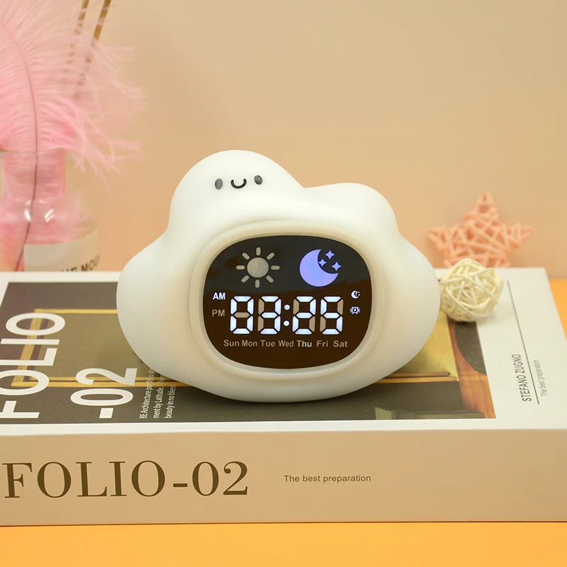 Mini Lovely Rechargeable Led Cloud Silicon Night Light 7 Colors Animal ...