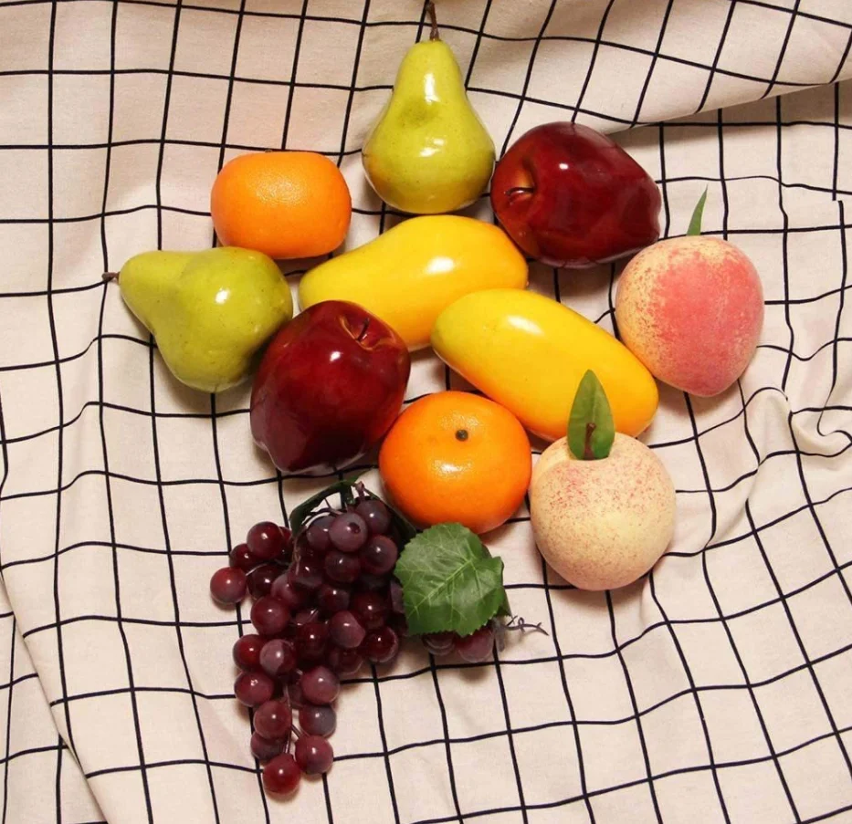 Artificial Fruits Pack, Fruits for Home Decor Simulation Fruit Set ...