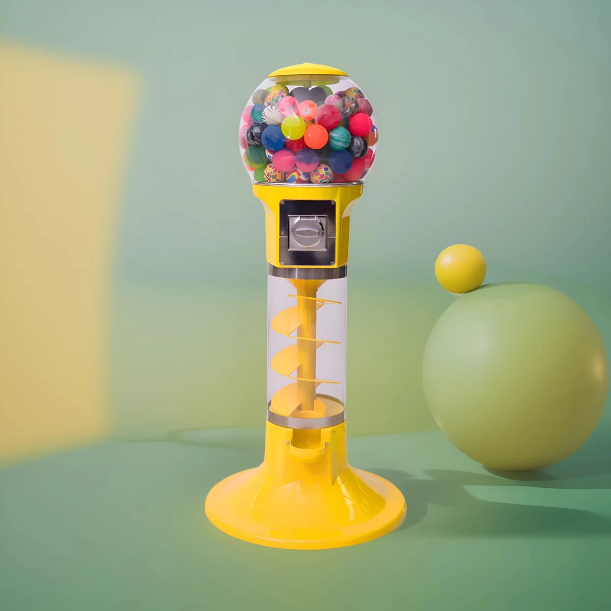 Spiral Gumball Vending Machine - Capsule Toys & Bouncy Balls
