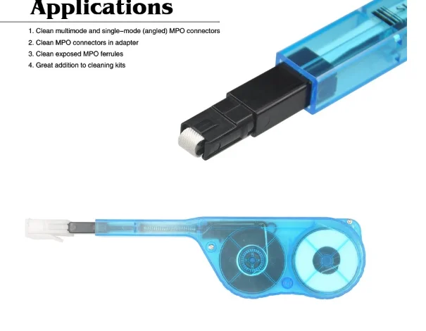 Mpo Or Mtp Optical Fiber One Click Cleaner Connector Fiber Optic Cleaner Pen Type Fiber Cleaning ...