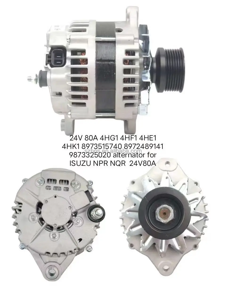 Brand New 12v/24v 50a Alternator 4hk1 Generator For Isuzui Nqr Npr Nkr Elf 700p Truck - Buy 4hk1 ...