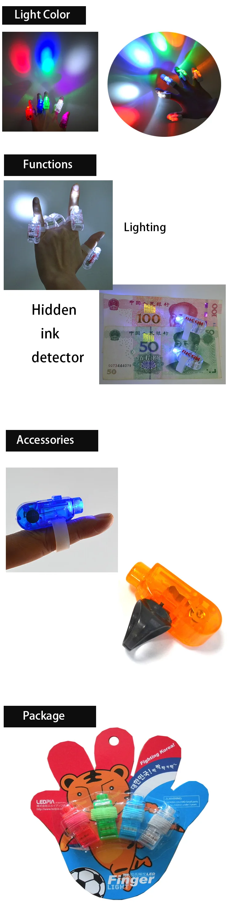 Linli Mini Novelty Bright Led Rave Laser Assorted Toys Party Favors ...