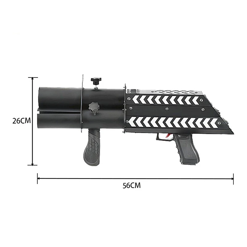 Led Confetti Handle Popper Shooter Machine 3 Heads Party Popper ...