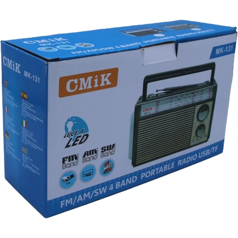 Share Cmik Mk-131 With Led Light Belt Ear Jack Shortwave Antique Usb/tf ...