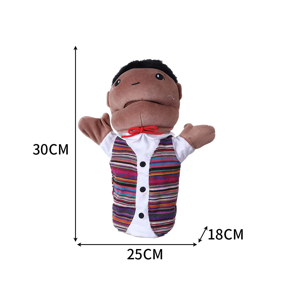 Brown Human Shape Puppets Puppets Hand Custom Plush Hand Puppets ...