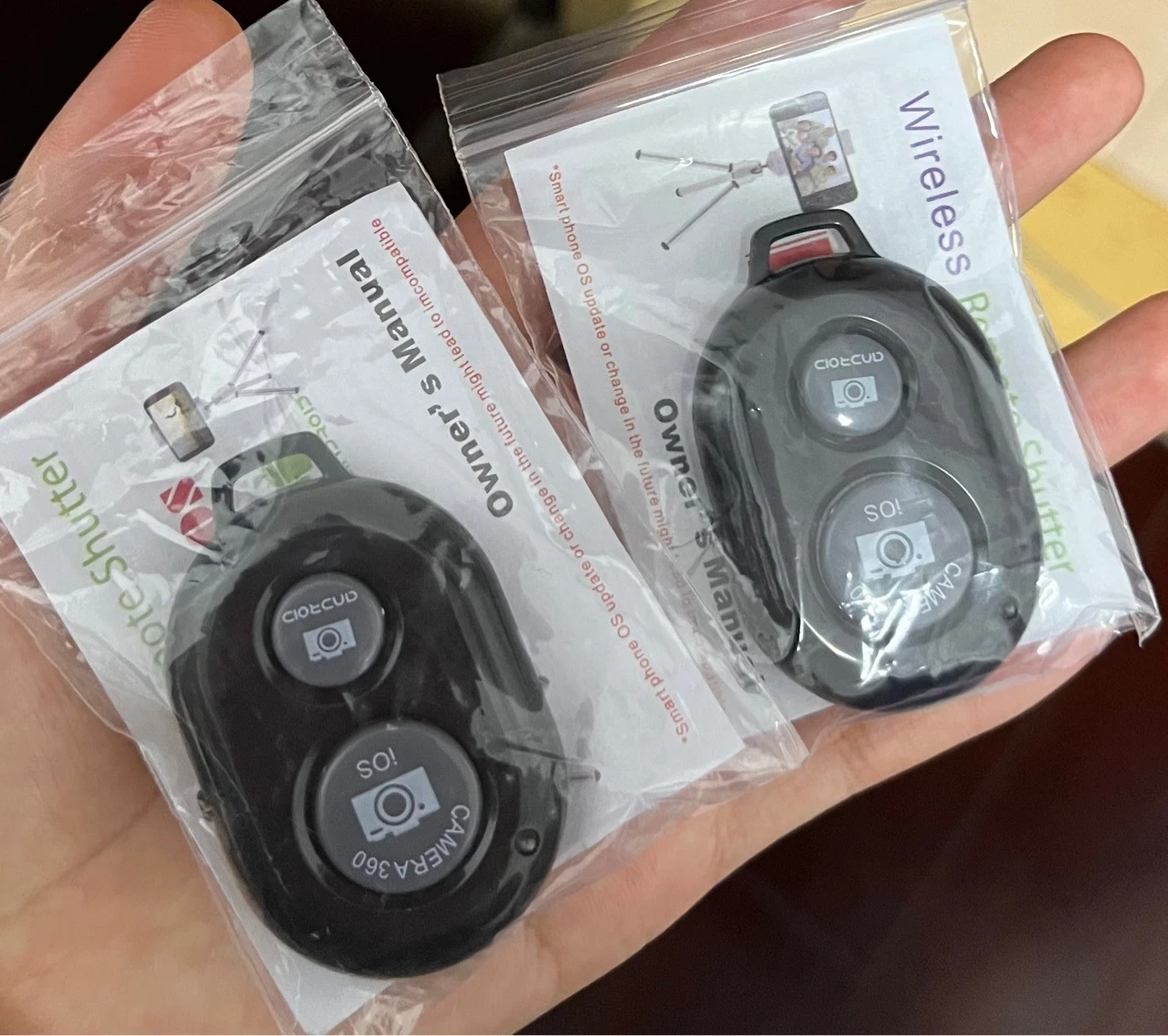 Wireless Camera Shutter Remote Control for Smartphones