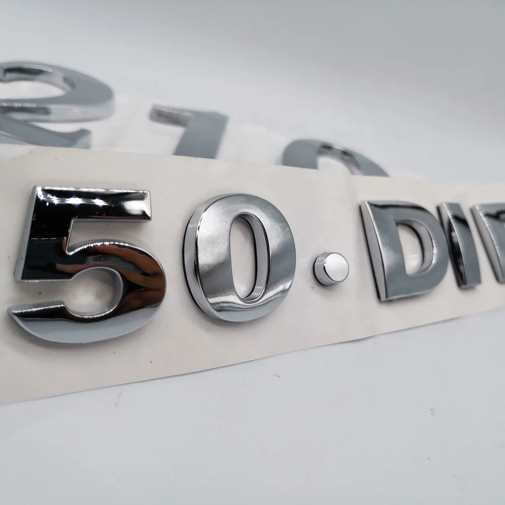 Custom 3d Chrome Logo Aufkleber Selbst-adhesive Chrom Buchstaben Für ...
