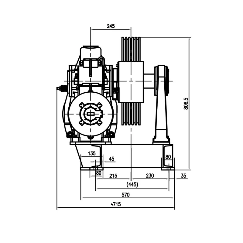 آلة جر مصعد YJ240B المصاعد موجهة الجر آلة YJ200A في TORIN محرك الجر آلة ...