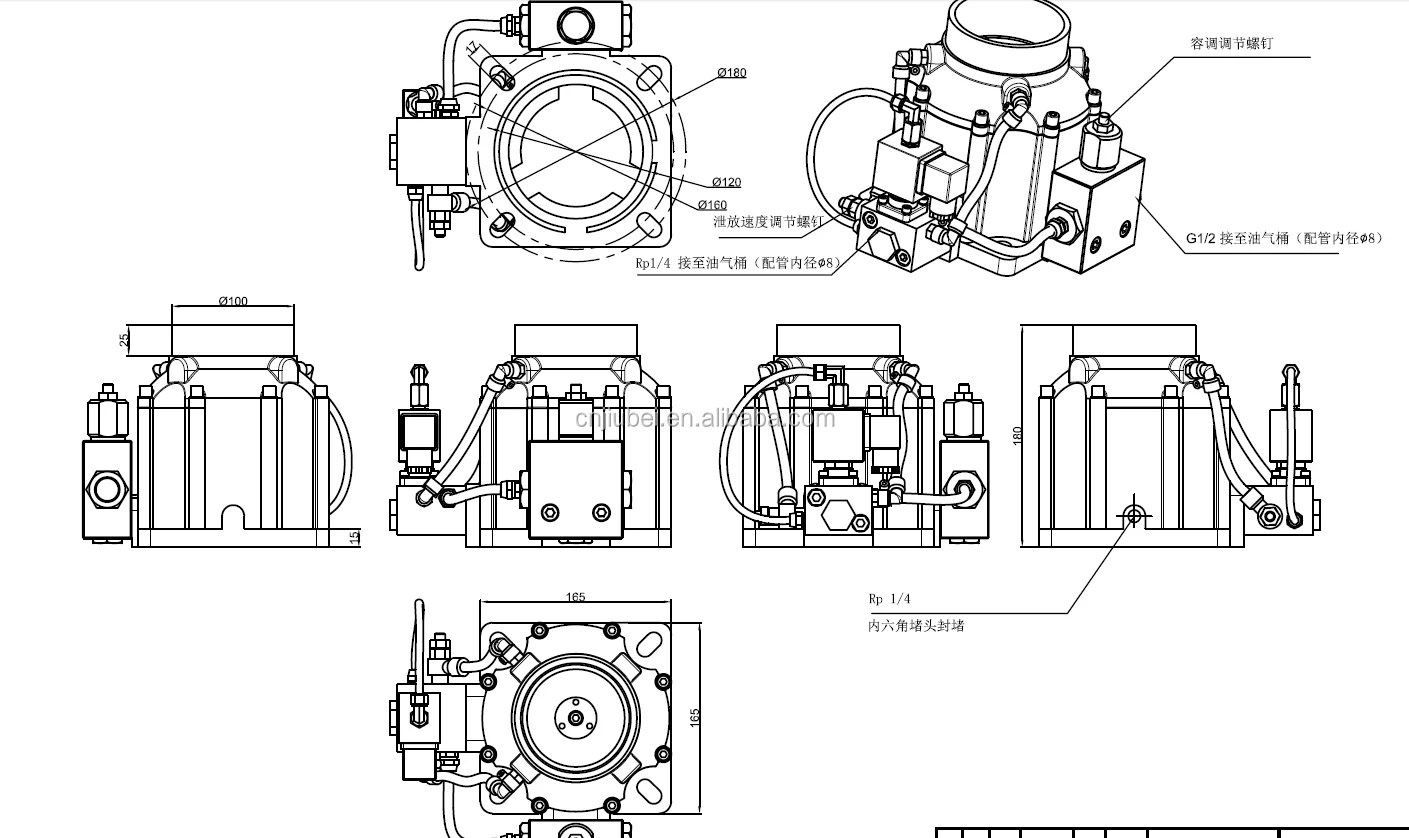 Industrial Screw Air Compressor Intake Inlet GA22 Unloader Valve ...