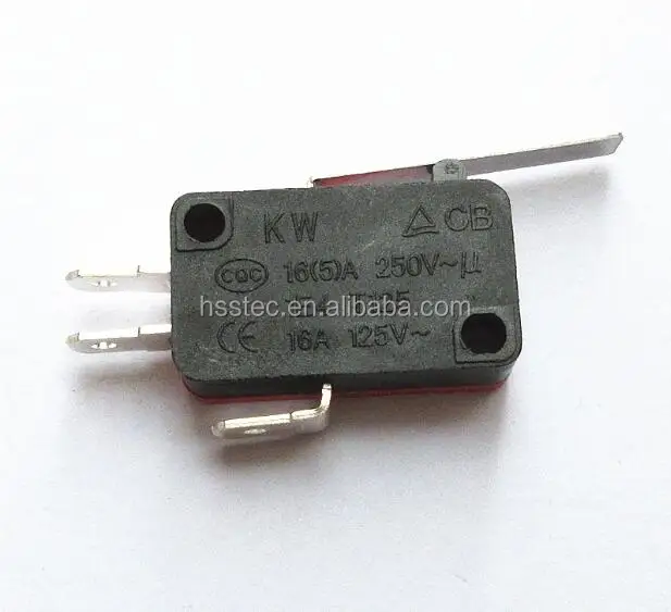 Micro Switch With Handle Kw7-1 V-152-1c25 Copper Contact 5a250v Travel ...