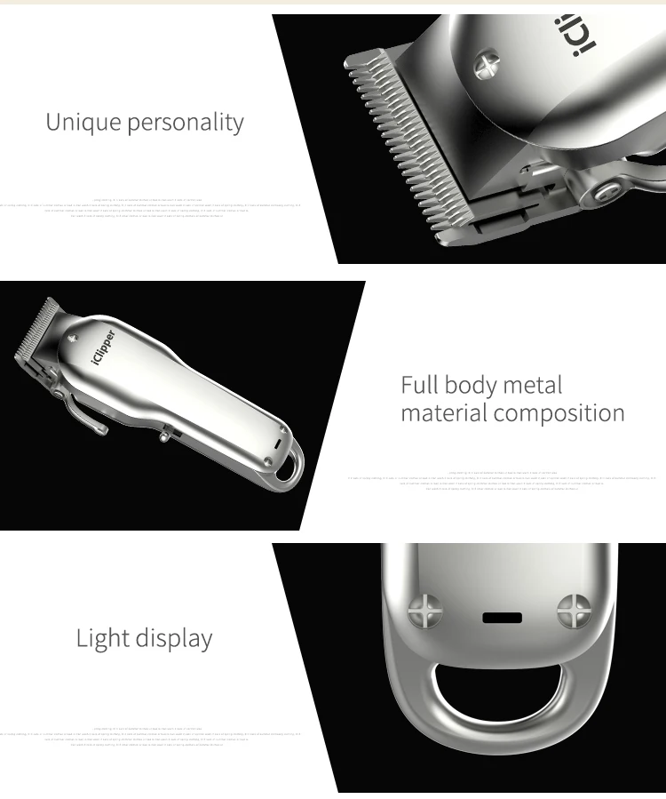 Iclipper-k4 Professional Men’s Hair Clipper - Cordless & Powerful