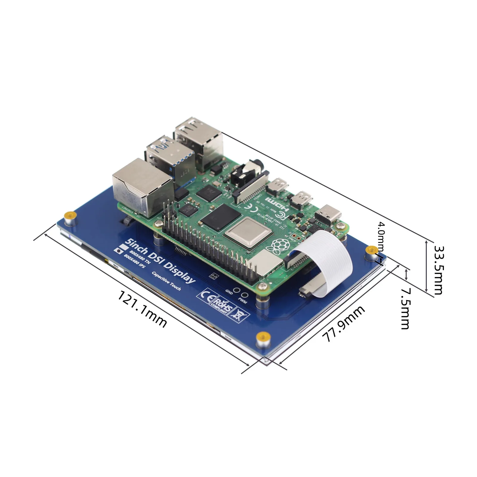 5-inch Mipi Dsi Display Screen,Lcd Touch Screen Monitor For Raspberry ...