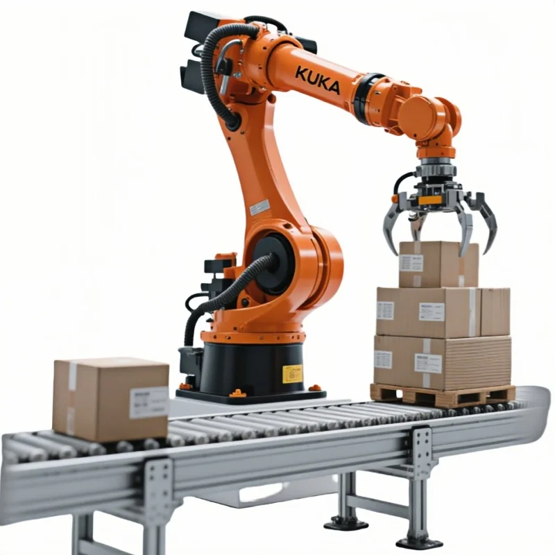 6 Axis Industrial Robotic Arm KUKA KR180 Stacking Handling PalletizING ...