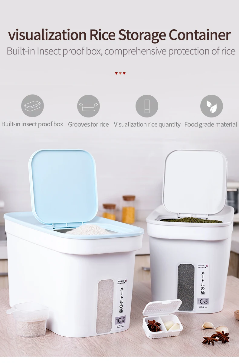 2020 Xin Durable Kunststoff Reis Lagerung Box Geschirr Reis Box ...
