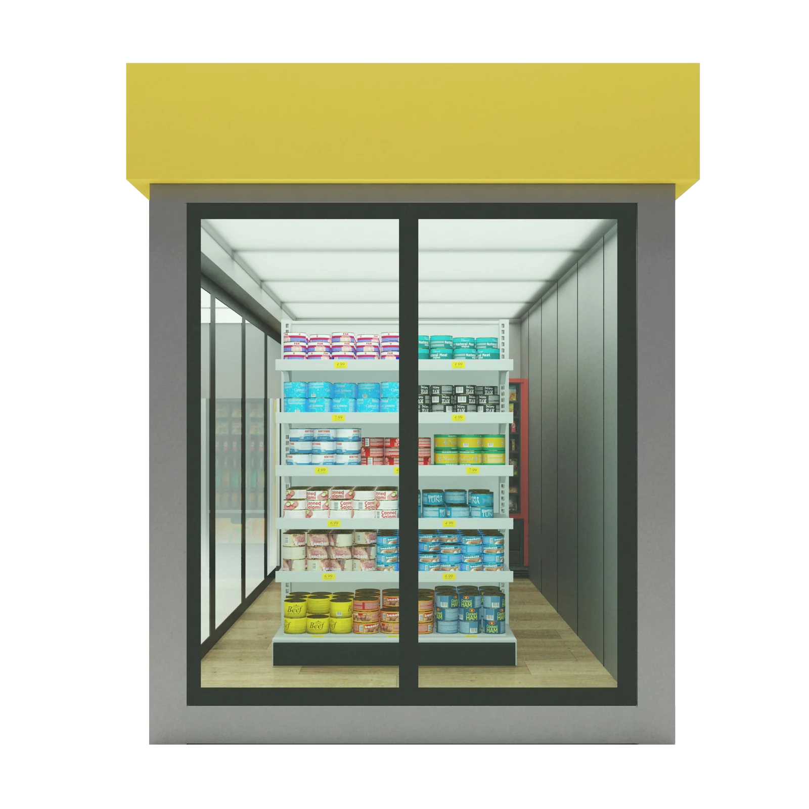 Two Storey Coffee Shop 20ft Prefabricated Luxury Modular Convenience ...