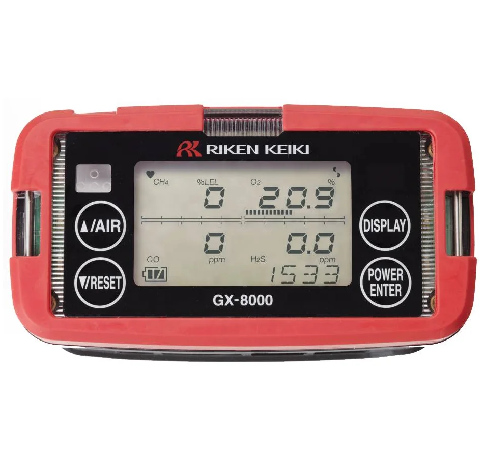Riken Keiki Gx8000 (type B) 4 Gas Detector (lel/o2/co/h2s) - Buy Riken ...