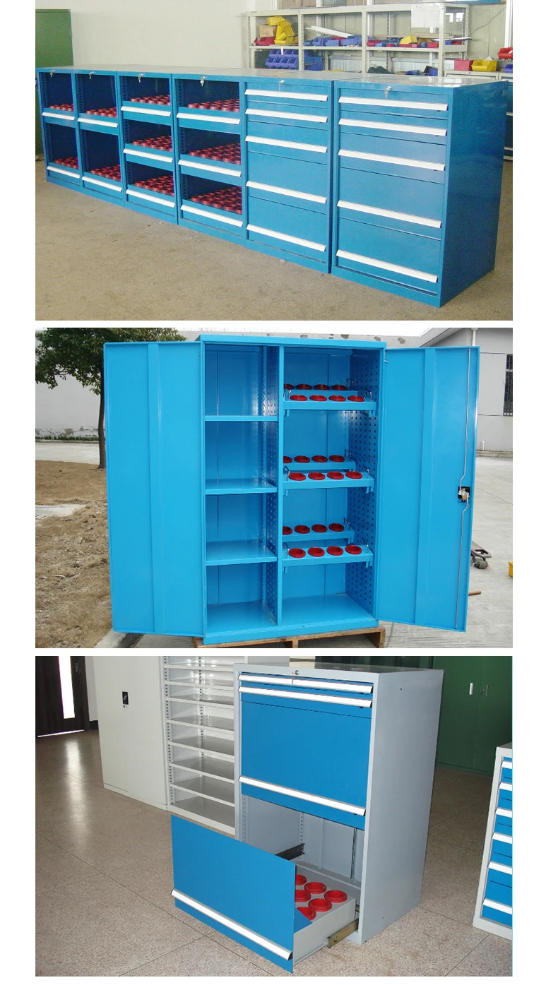 Heavy Duty Tool Cabinet Workshop Hardware Tool Multi Function Storage ...