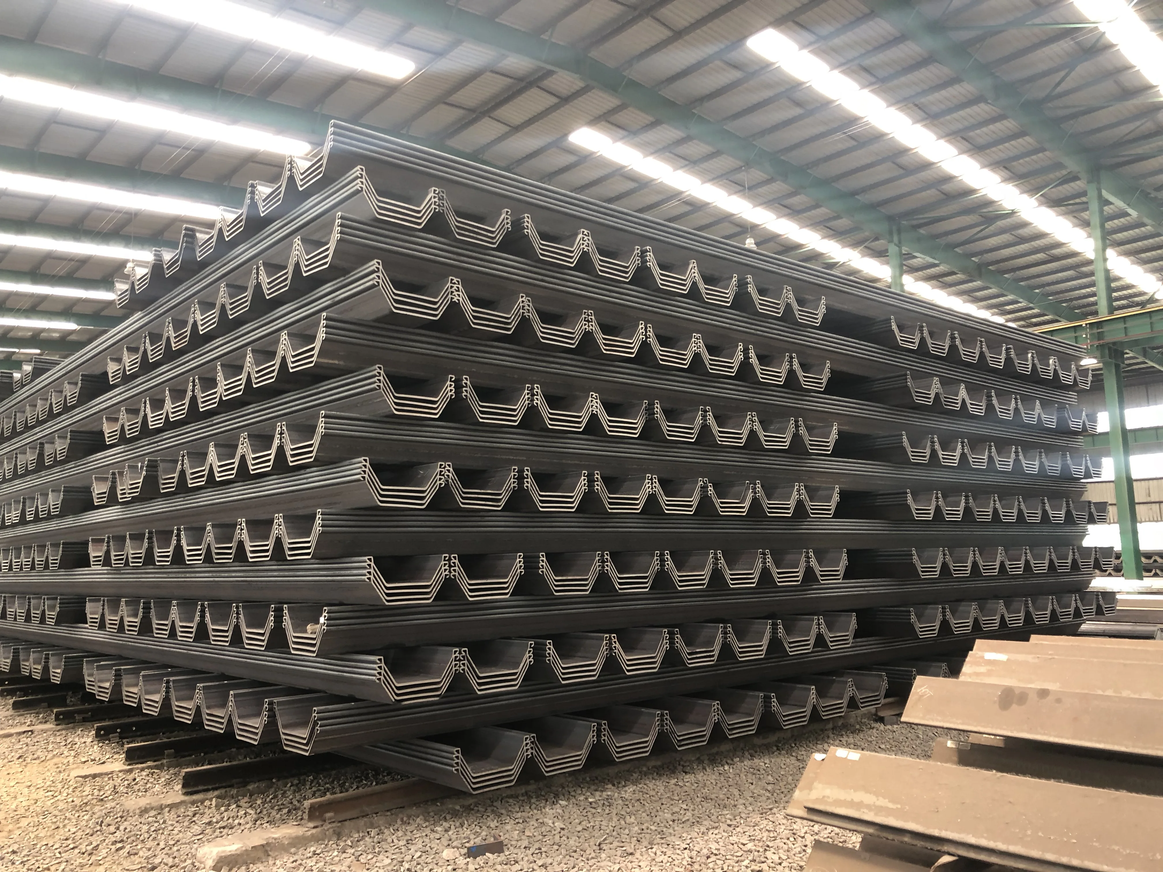 Jis A5523 Sy295 Jis A5528 Sy390 Type 2 U Shaped Sheet Piles In Stock ...