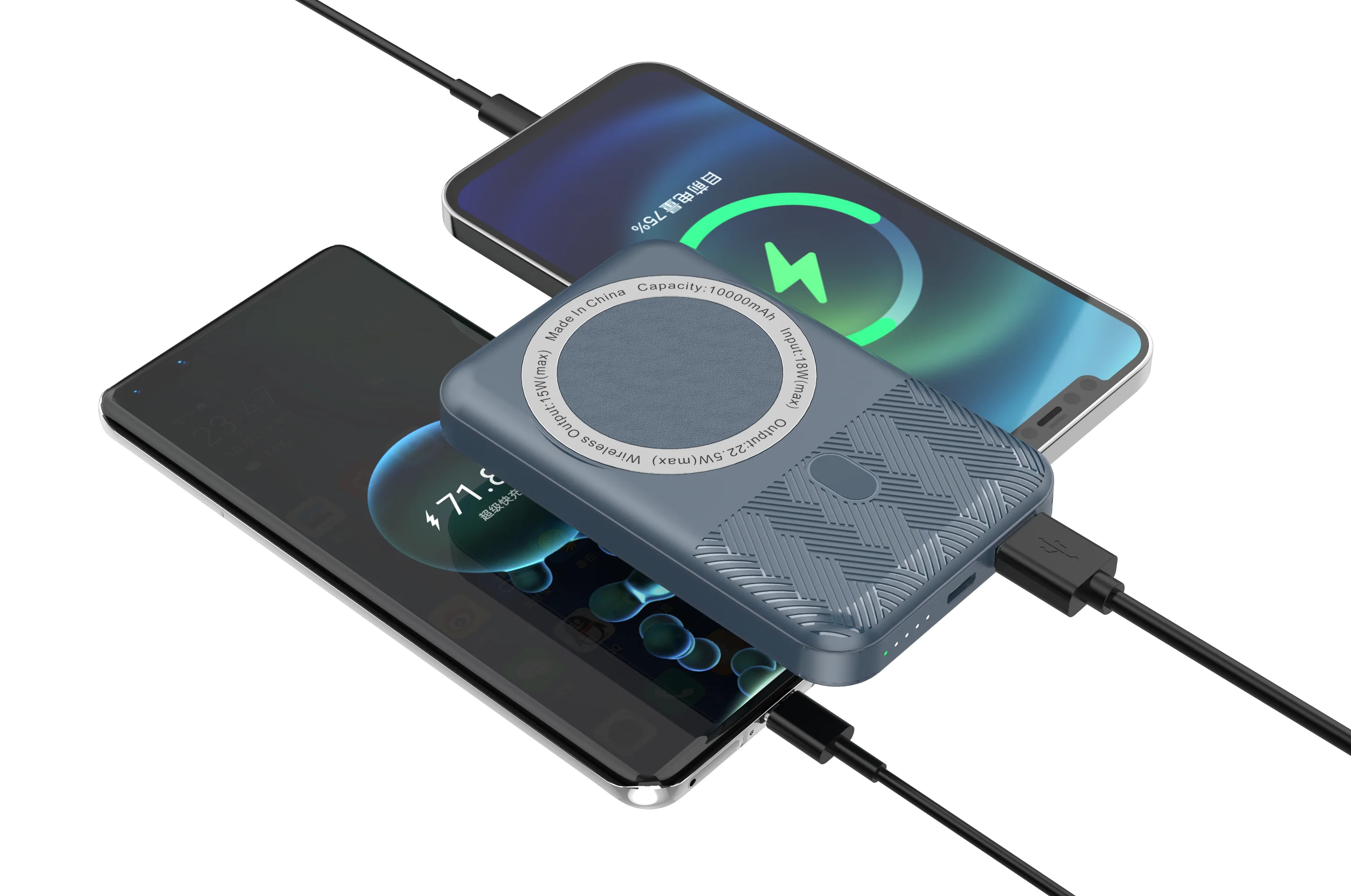 Mini Magnetic Wireless Power Bank Pd20w 10000mah Magnetic Wireless ...