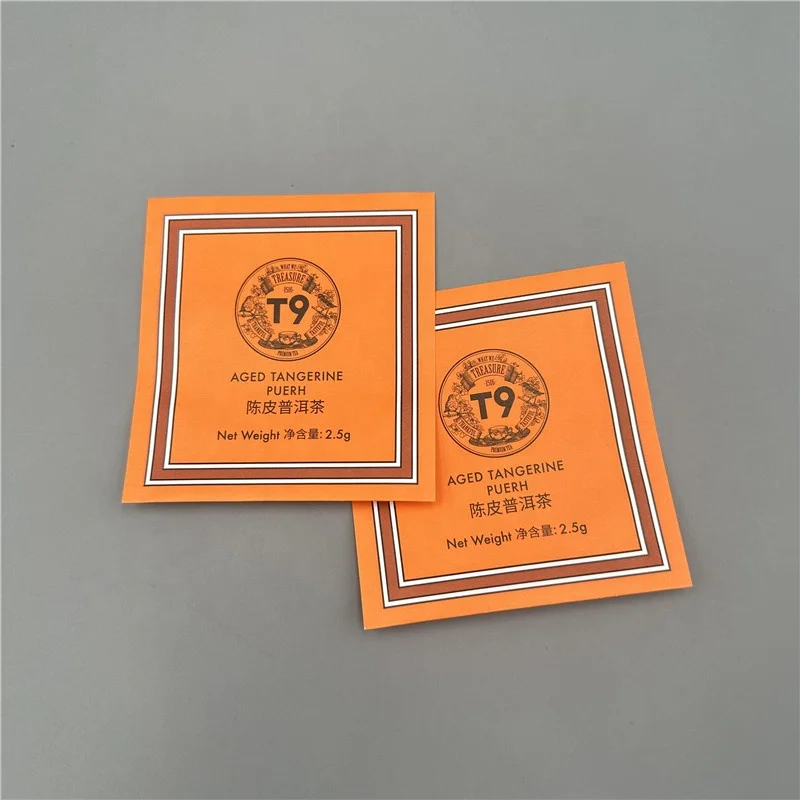 Low Moq Printed Biodegradable Compostable Kraft Paper Small Sachet With ...