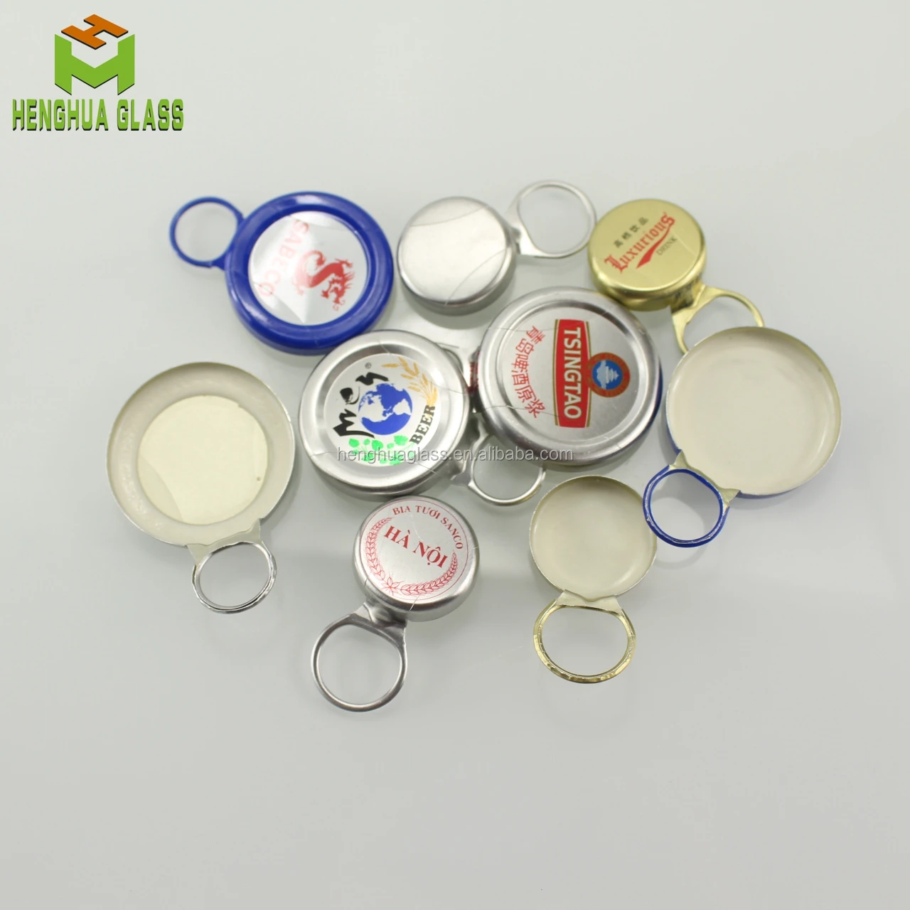 26mm 38mm 42mm Pull Ring Aluminum Caps - Easy Open Solutions