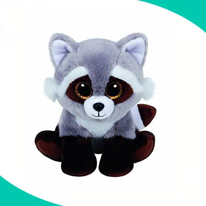 10cm Custom Mini Cute Stuffed Plush Raccoon Keychain Toy With Long Tail ...