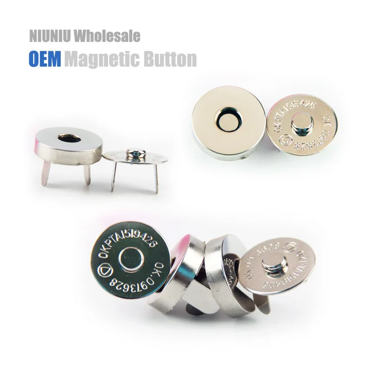 Custom Design Decorative Handbag Magnetic Snap Magnet Button For ...
