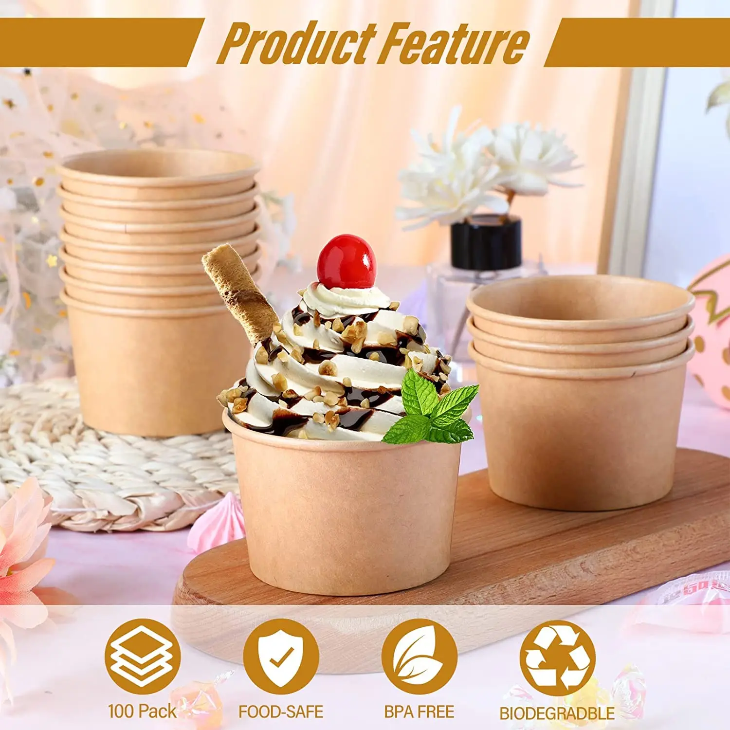 Hot Sale Rice Paper Water Bowl Chinese Noodle Paper Bowls Kraft Paper ...