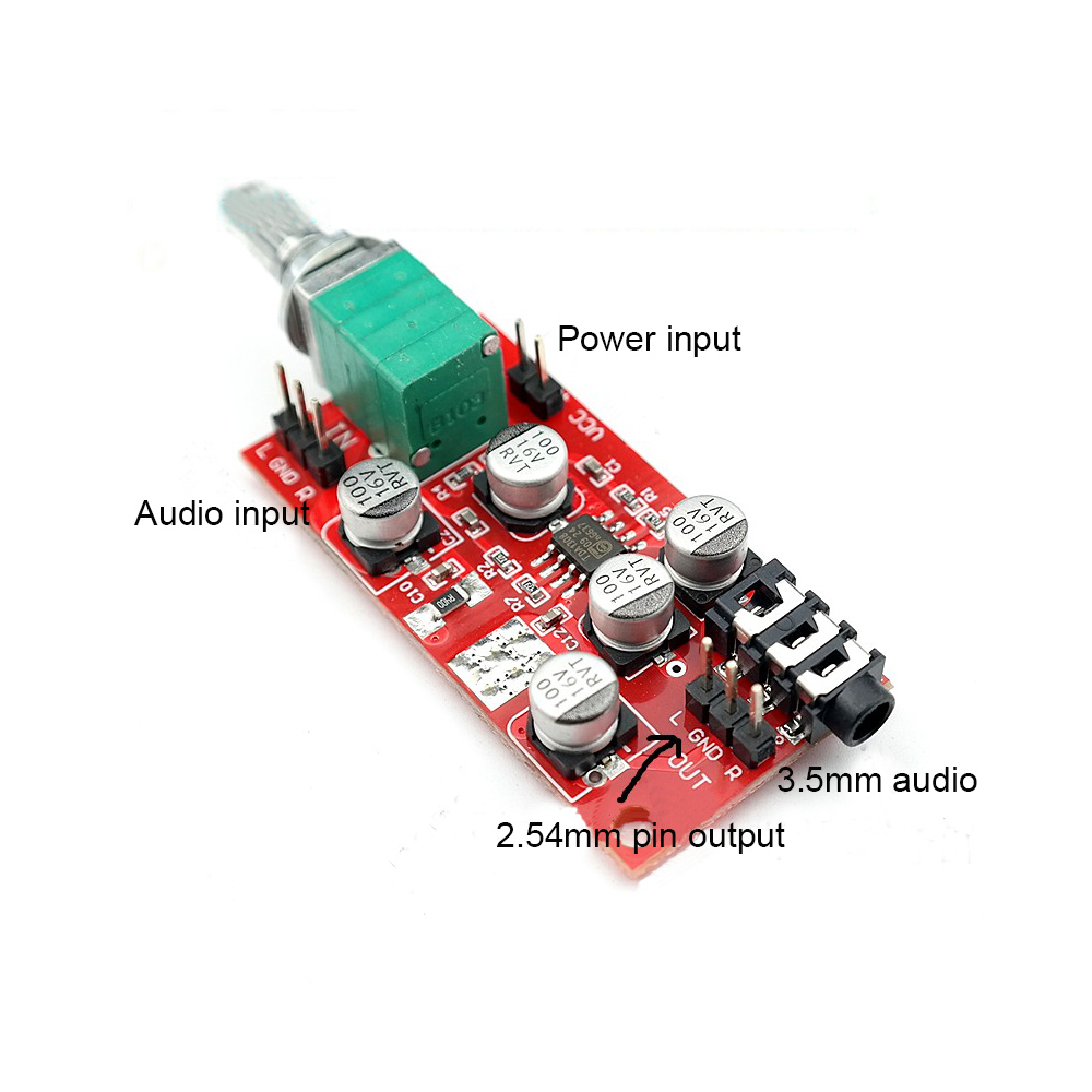 Taidacent Low Voltage Front Stage Preamplifier 3.5mm Jack Mini ...