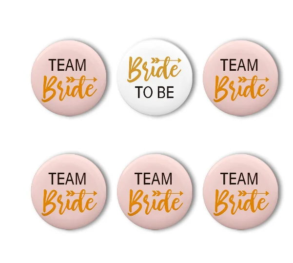 Team Bride Team Groom Badge Wedding Hen Party Decoration Bachelorette ...