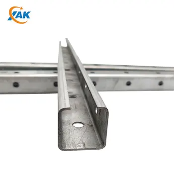 Xak Perforated Hot Dipped Galvanized Slotted Gi C Shape Channels Purlin ...