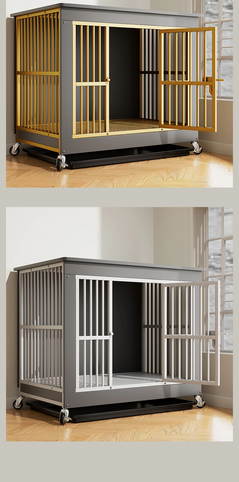 Eco-friendly Dog Cages - Solid Wood Pet Villas for All Seasons
