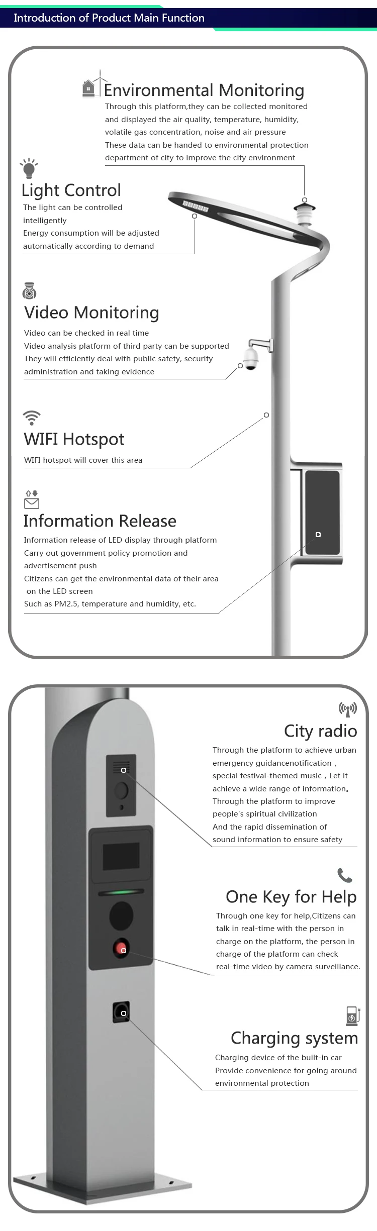 City Smart Light Poles - Versatile and Durable Solutions