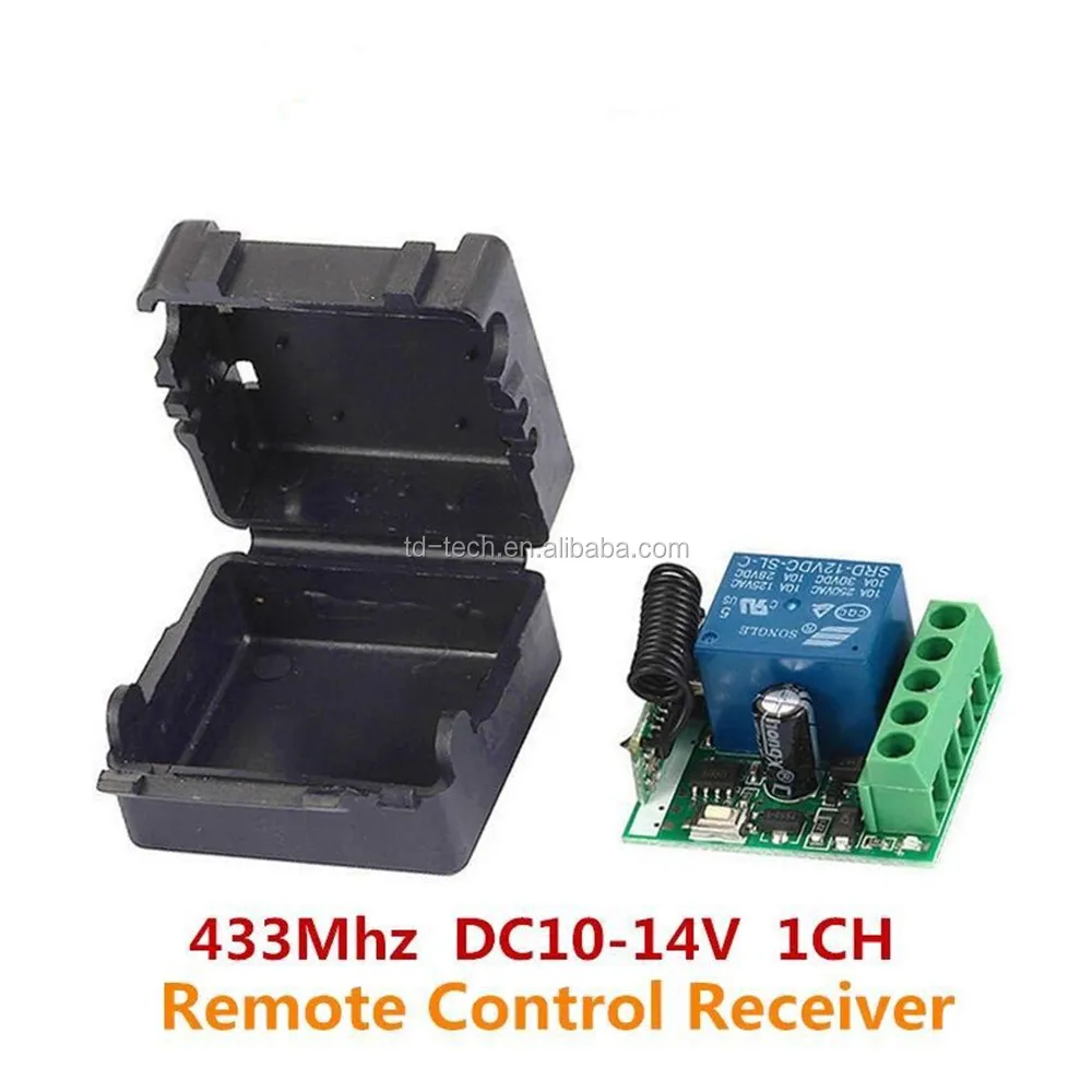 Taidacent LED 12 Volts Wireless Remote Control Switch 1 CH Relay ...