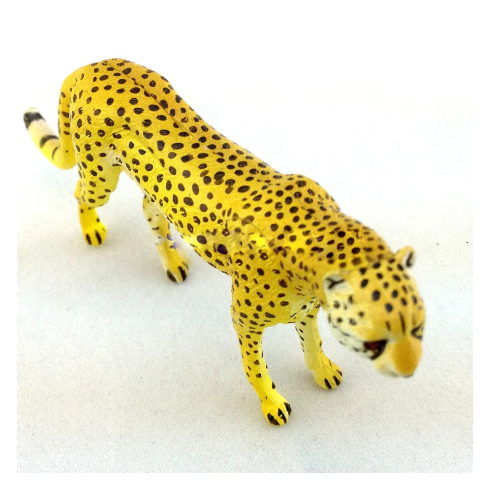 2023 Popular Movable Small Plastic Miniature Leopard Small Figures Toy ...