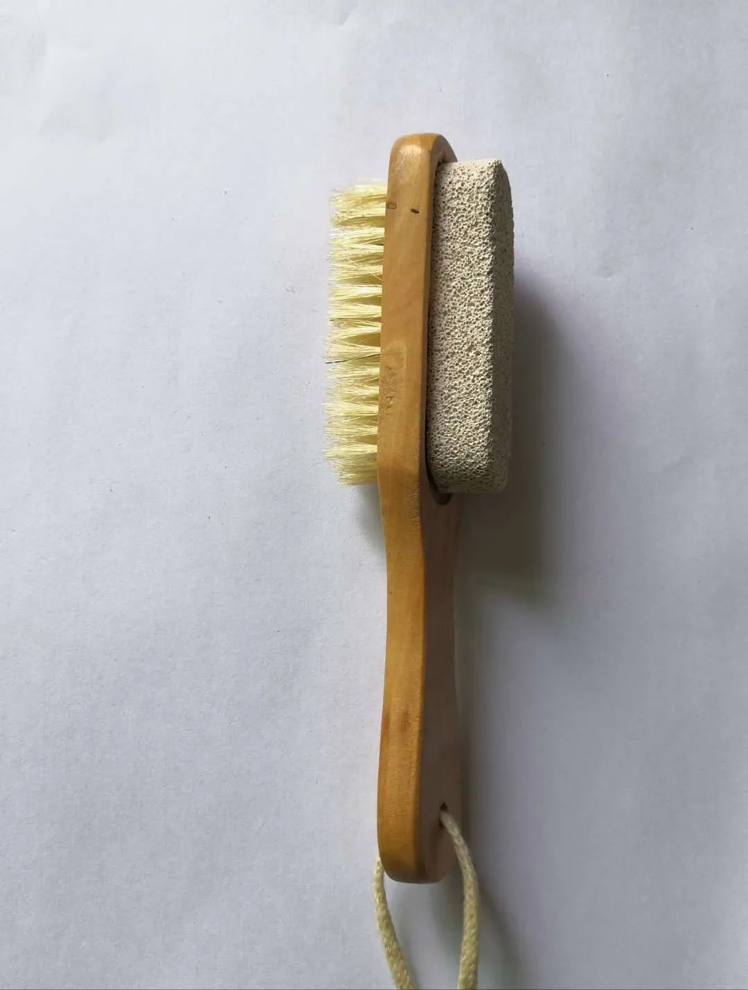 New Pumice Stone Brush With Wooden Handle Bristle Pumice Stone Brush ...