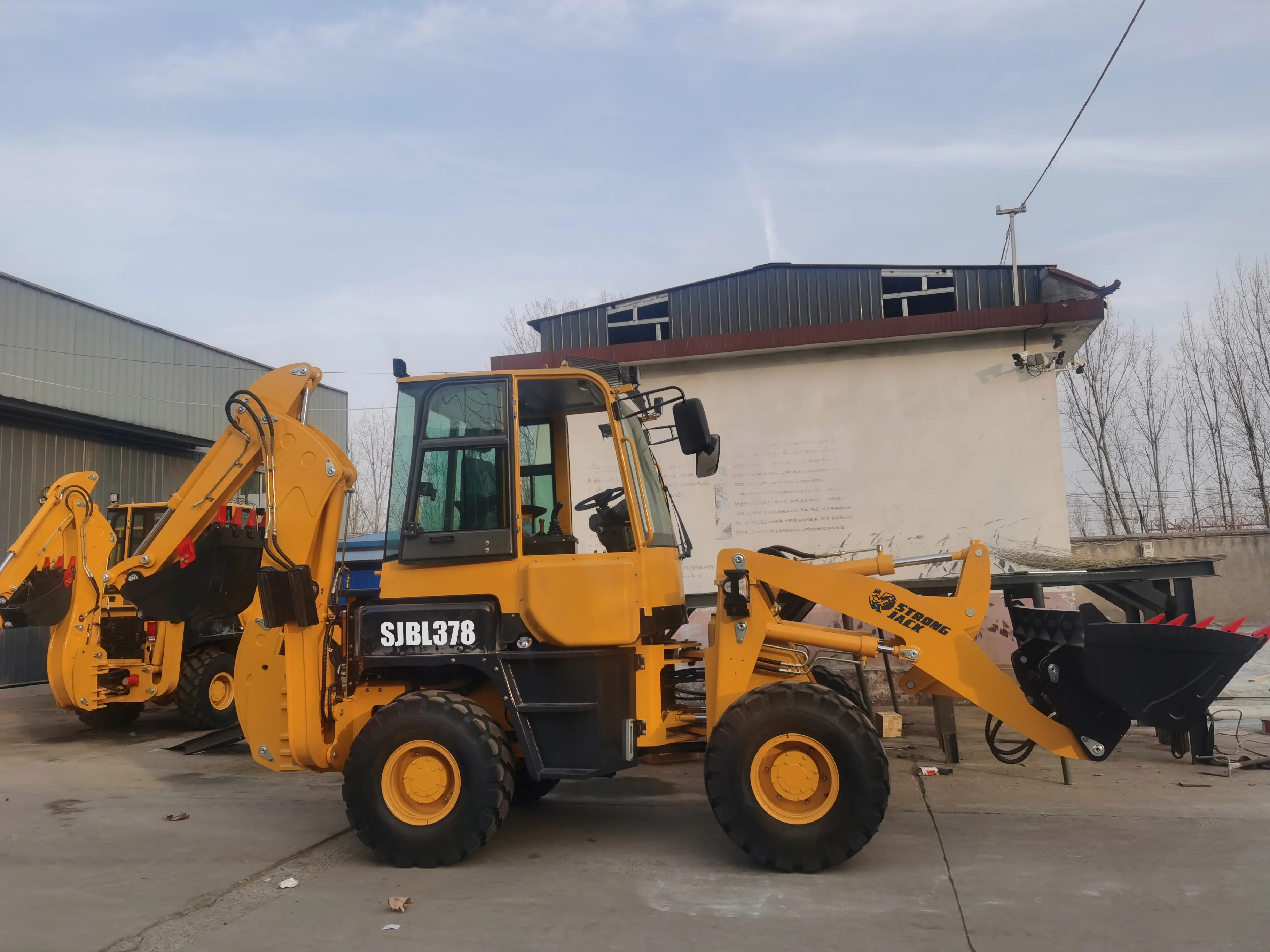 Mini Backhoe Loader 4x4 Wheel Loader Backhoe 3 Ton 5 Ton 4 Wheel Drive New Backhoe Loader For ...