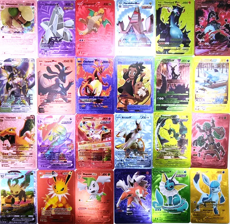 2023 NEW Version Colorful Poke TCG Cards Trading Card Game Best Selling ...