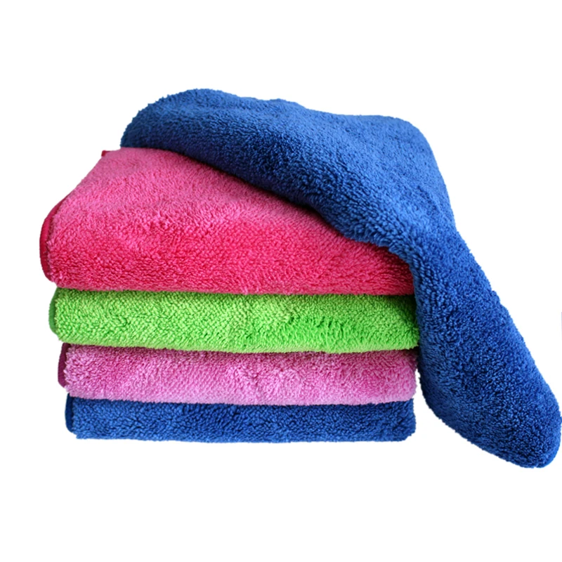 Customized Microfiber Coral Fleece Pile Hanging Soft Cleaning Cloth ...