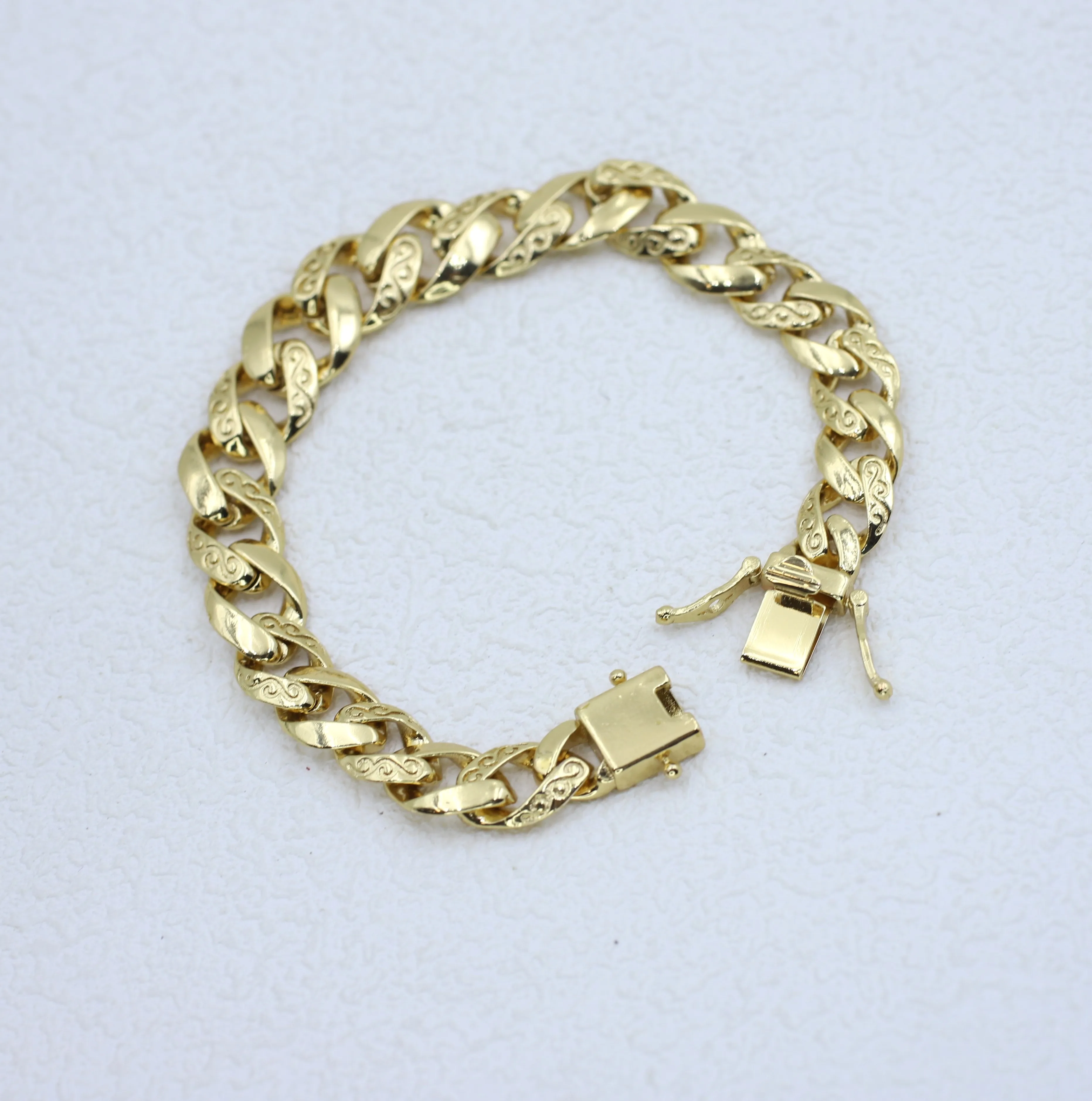 18K Gold Plated Unisex Copper Cuban Link Chain Necklace Non-Tarnish ...