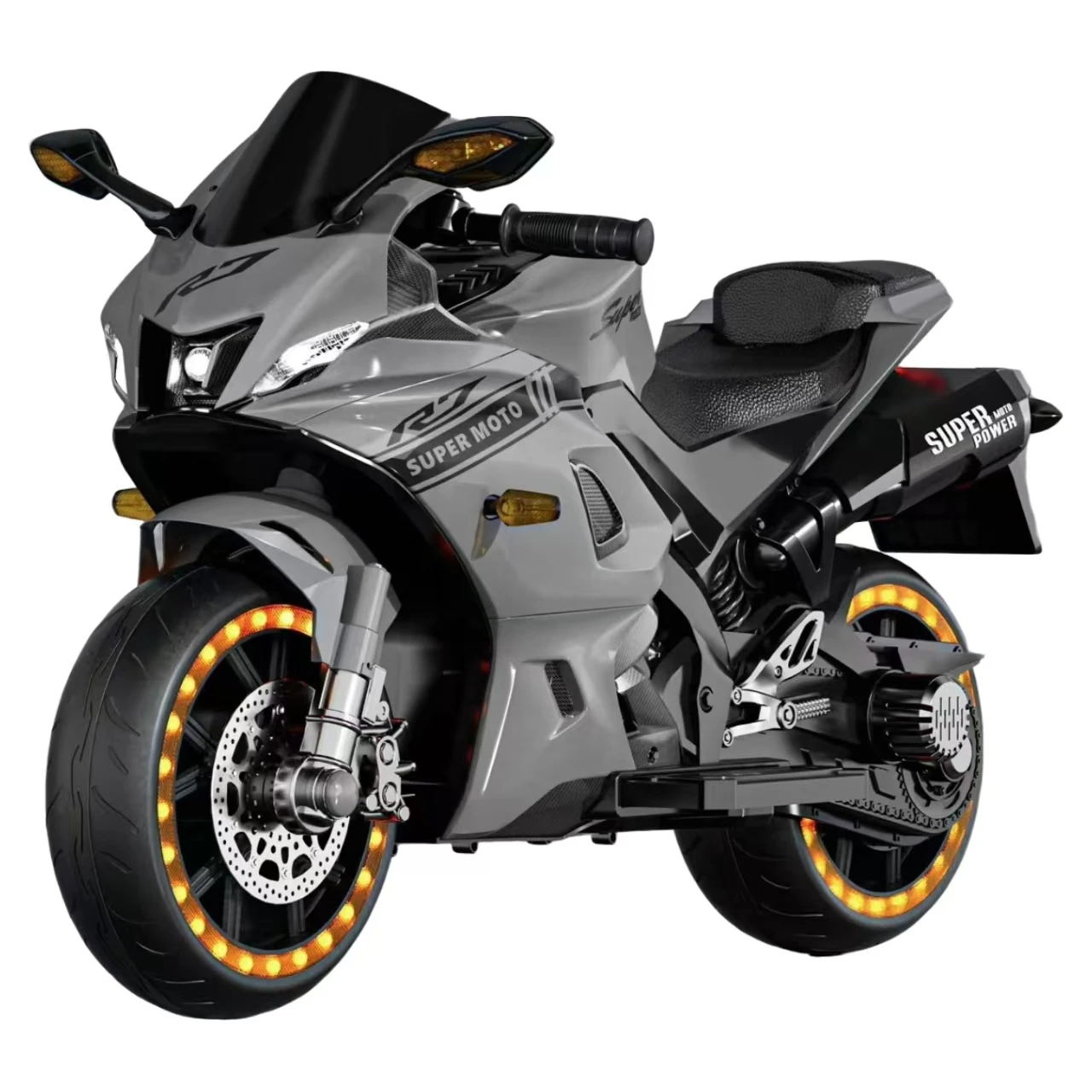 Children's Electric Motorcycle Ride-On Toy Wheels Rechargeable Battery ...
