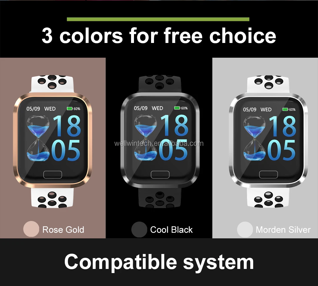 Cheap Android Smartwatch Ip67 Stretch Band Wearable Fitness Tracker ...