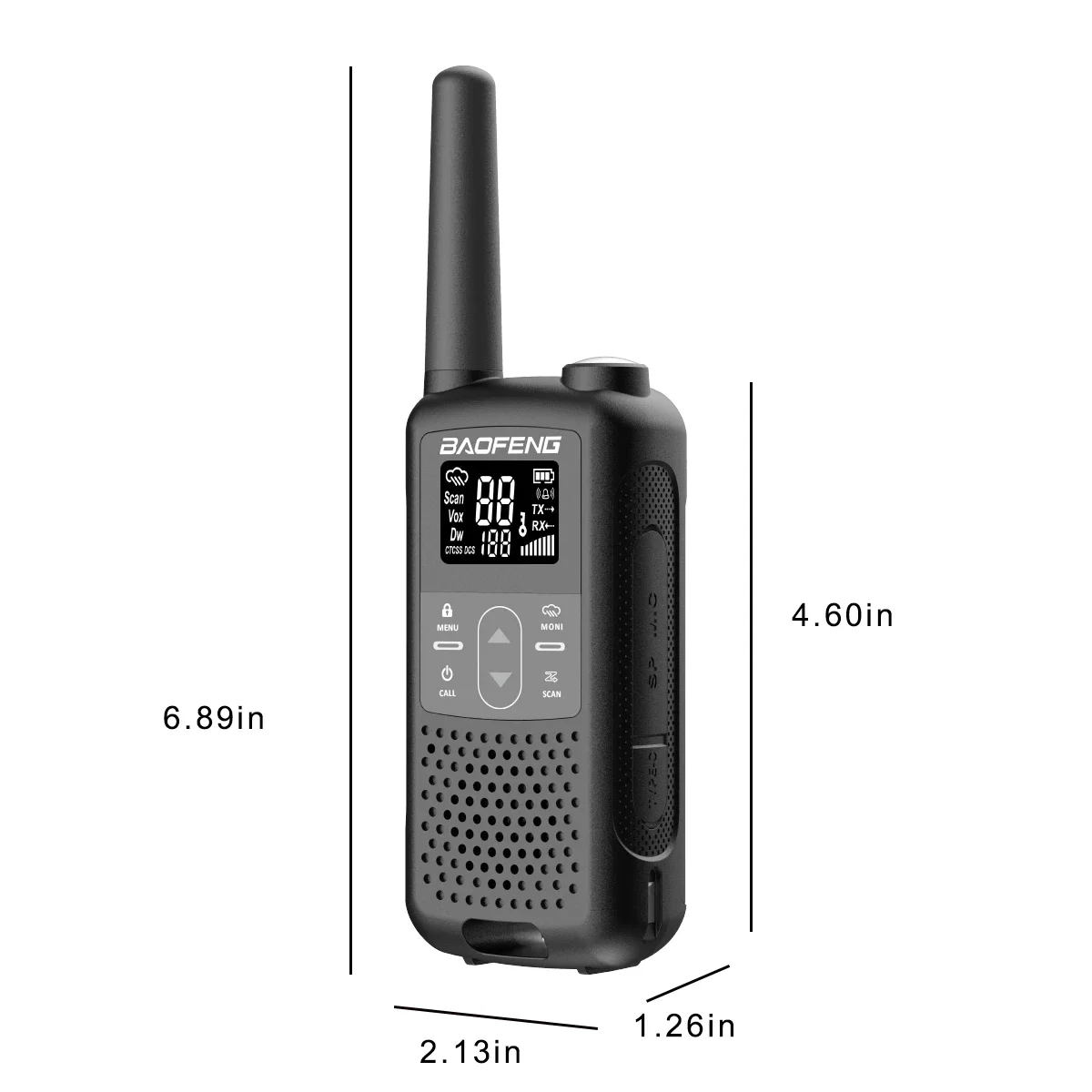 Baofeng BF-T22 2W Walkie Talkies PMR FRS Portable Handheld Radio 99 ...