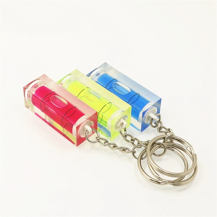Key Chain Horizontal Spirit Water Level Square Bubble Spirit Levels ...
