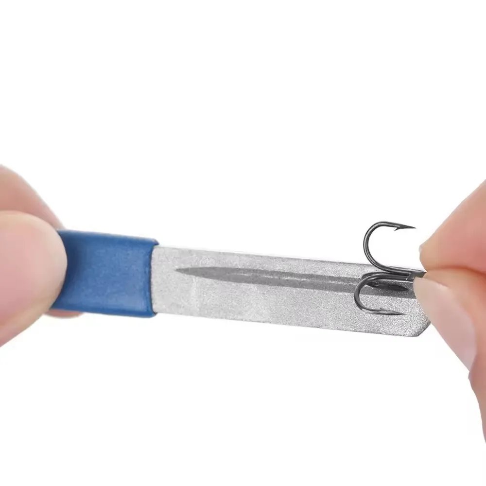 Portable Outdoor Diamond Fishing Hook Hone For Hook Sharpening Fishing ...
