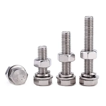 Stainless Steel M3-M64 Hexagon Head Bolts Annd Hexagon Nuts DIN 933 SIN ...