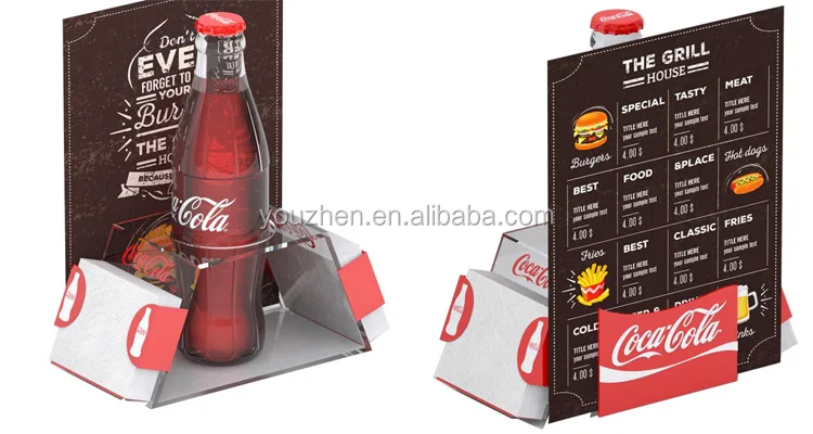 Custom Plastic Acrylic Table Menu Holder - Buy Plastic Menu Holder,Menu ...