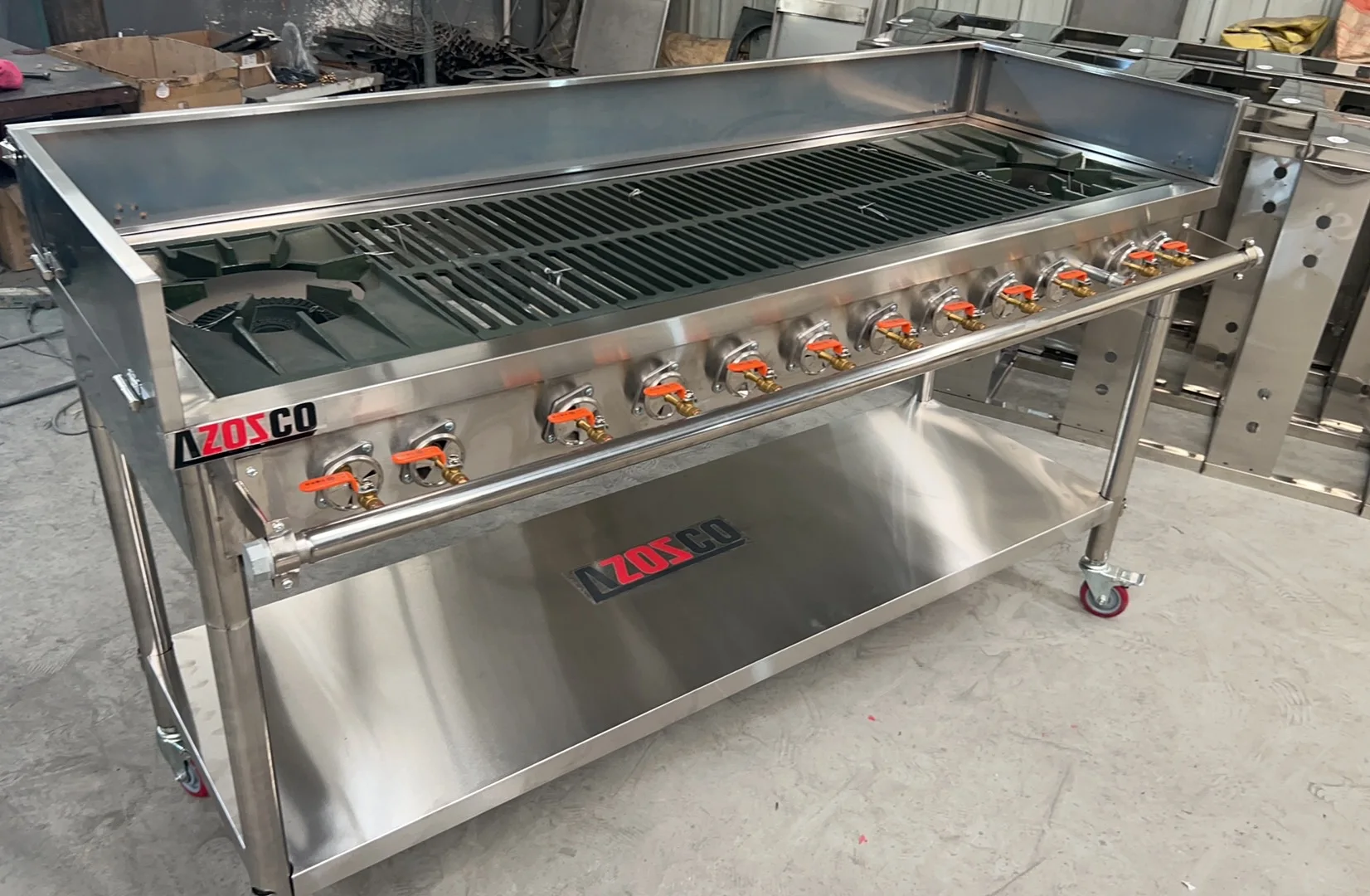 Freestanding Heavy Duty 4/6 Multi-burner Clay Pot Gas Cooker Gas ...