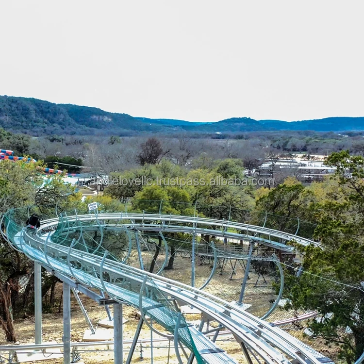 Down Mountain Slide Roller Coaster - Alpine Coaster Adventure