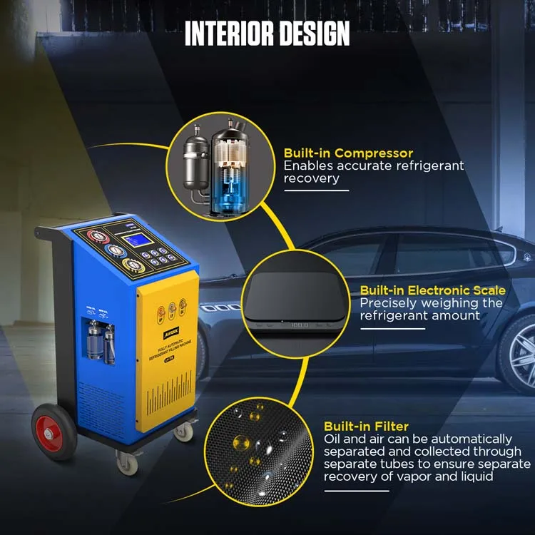 Autool 2023 New Lm706 220v Fully Automatic Refrigerant Filling Machine Recycle Purity Adjustable ...